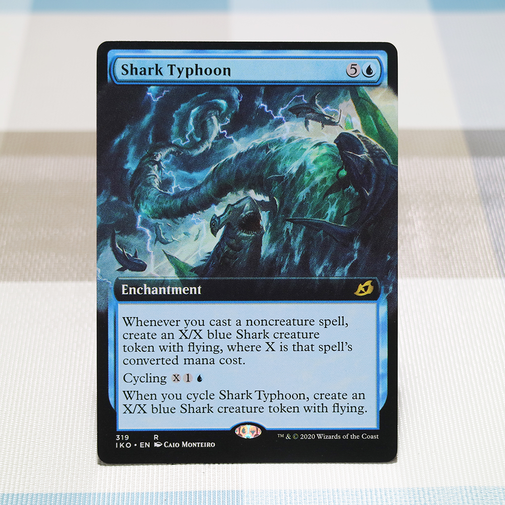 Shark Typhoon extended art Ikoria: Lair of Behemoths (IKO) hologram ...