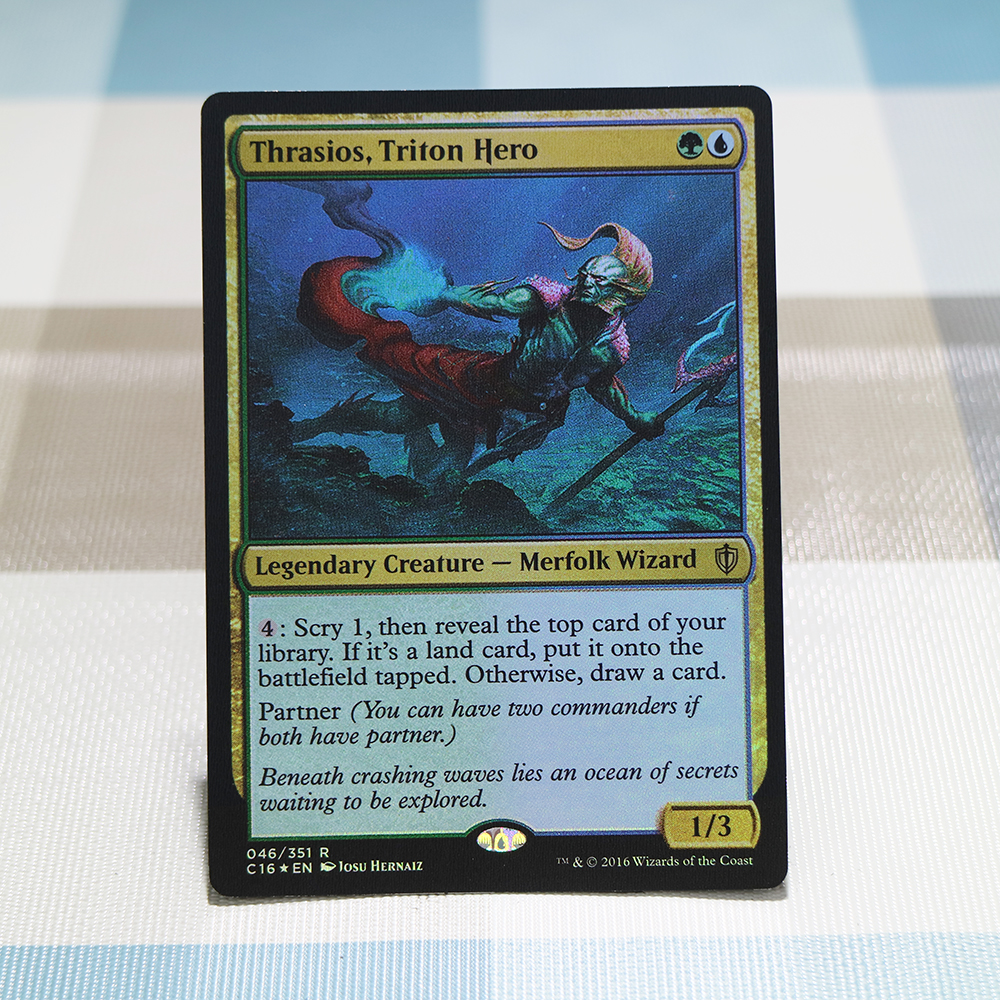 Thrasios, Triton Hero Command 2016 C16 foil – MTG Proxy Cards