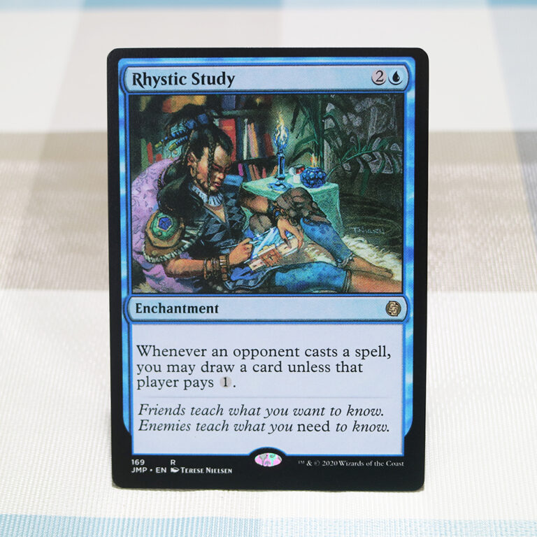 Rhystic Study Jumpstart (JMP) hologram – MTG Proxy Cards