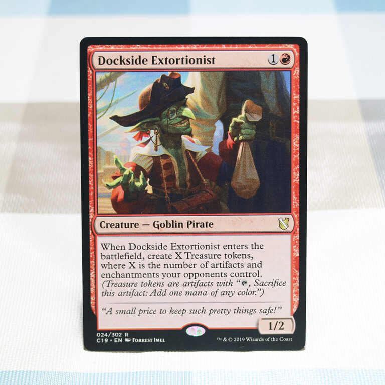 Dockside Extortionist Commander 2019 hologram mtg proxy German black ...