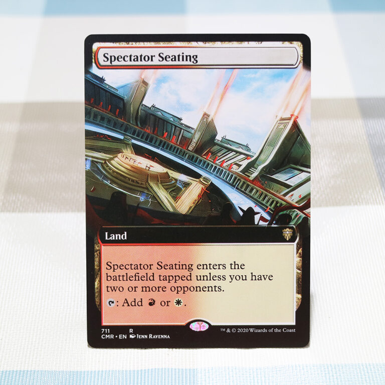 Spectator Seating extended art Commander Legends (CMR) hologram – MTG ...
