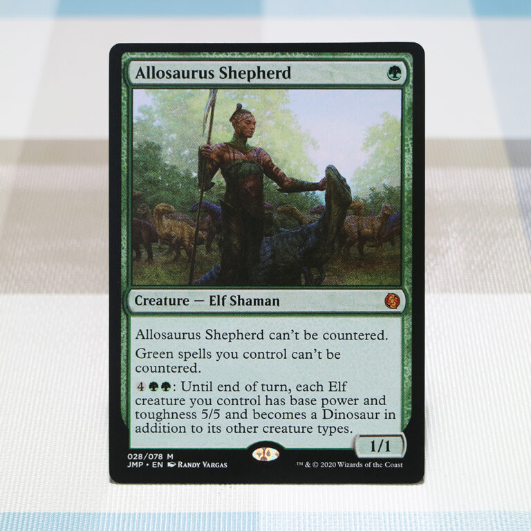 Allosaurus Shepherd Jumpstart (JMP) hologram – MTG Proxy Cards