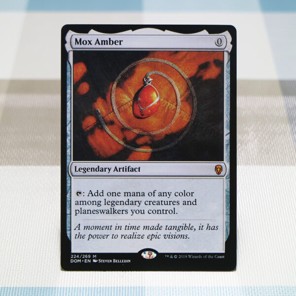 Mox Amber DOM hologram mtg proxy German black core magic cards for ...