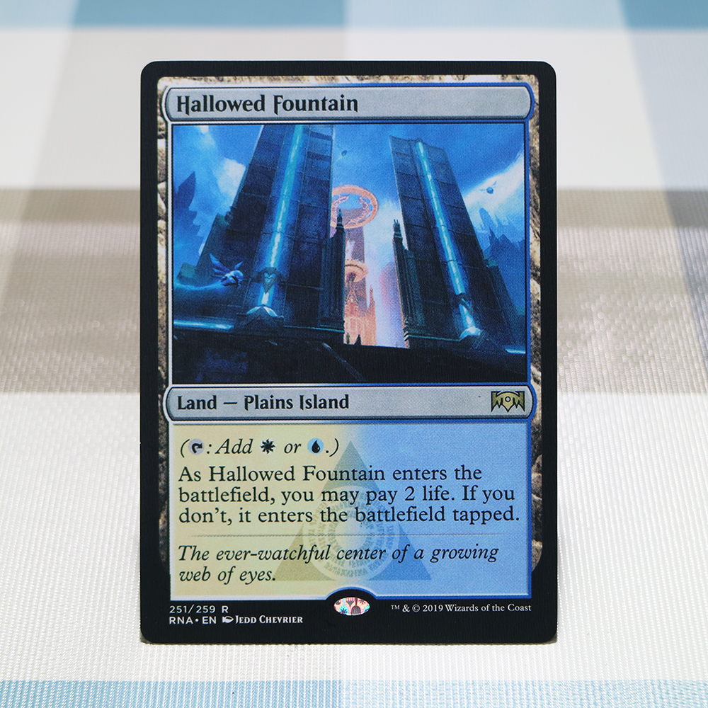 Hallowed Fountain Ravnica Allegiance (RNA) hologram mtg proxy German ...