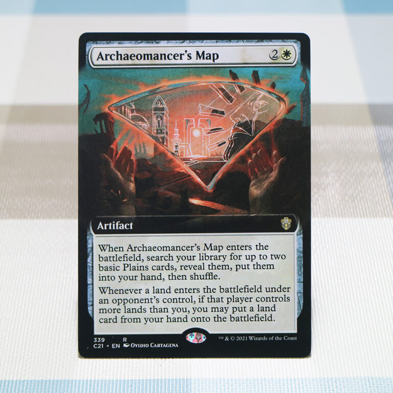Archaeomancer’s Map extended art Commander 2021 C21 hologram – MTG ...