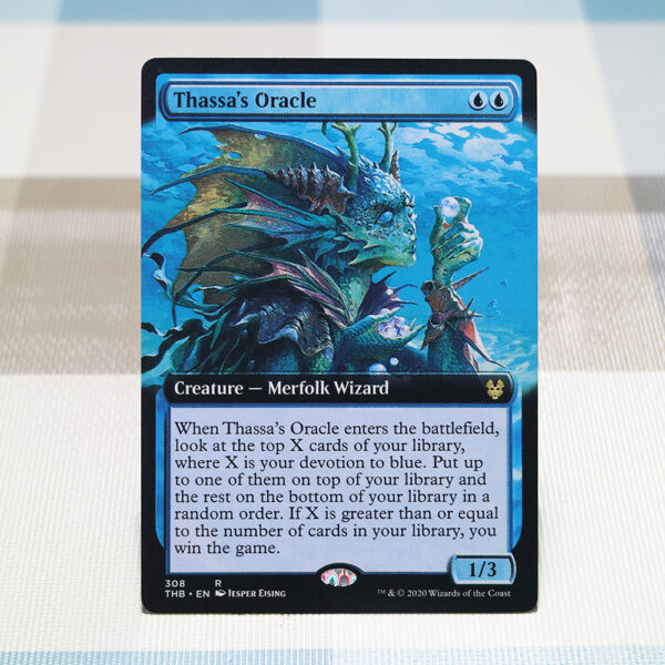 Thassa’s Oracle extended art THB Theros beyond death hologram – MTG ...