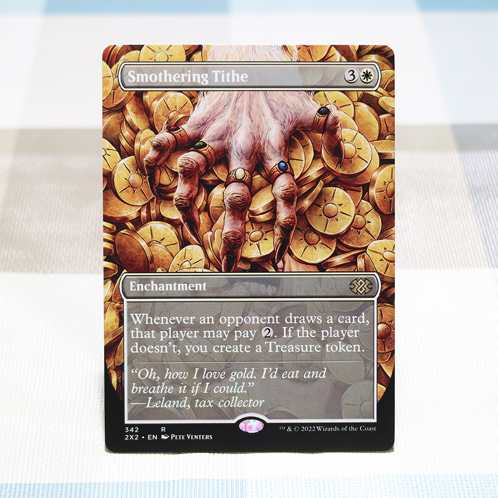 smothering tithe #342 Double Masters 2022 (2X2) hologram mtg proxy ...