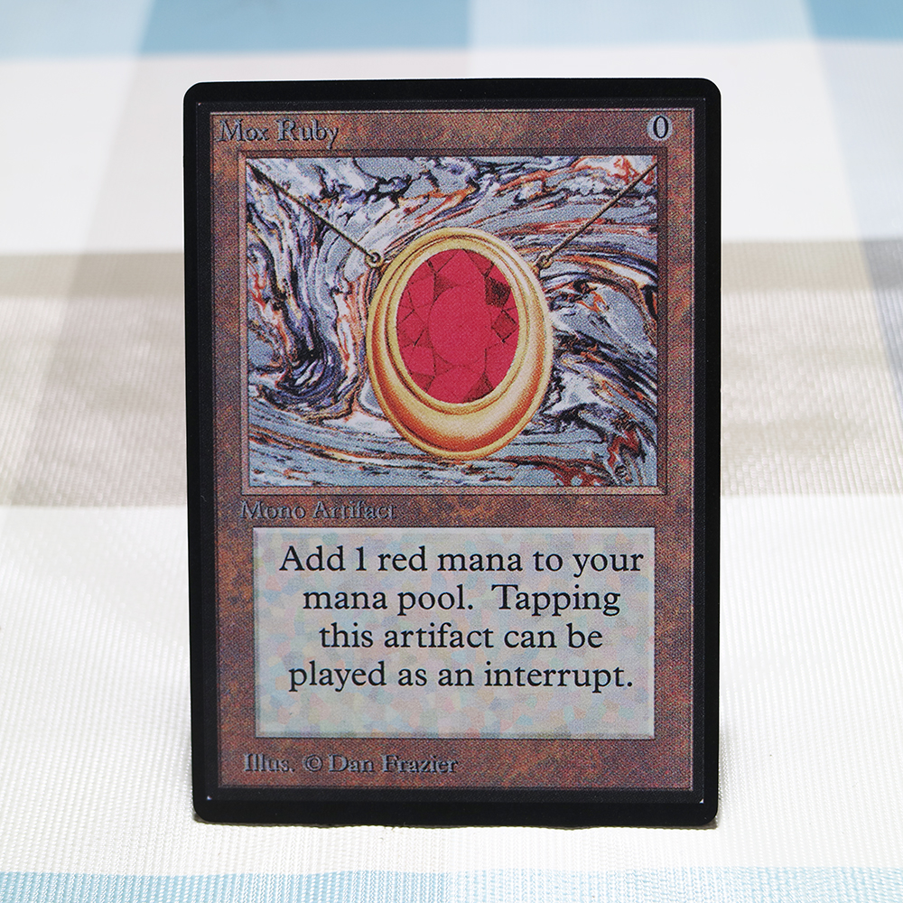 Mox Ruby Beta mtg proxy German black core magic cards for tournament ...