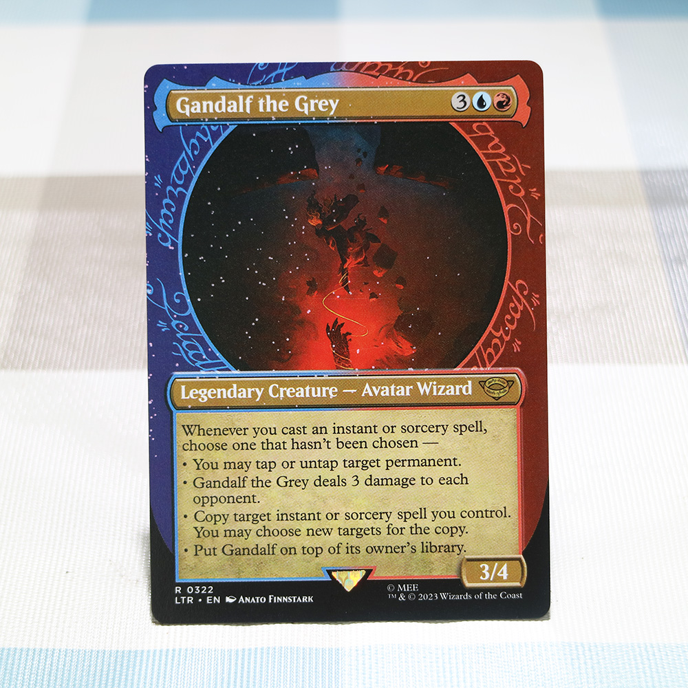 Gandalf the Grey #322 Forgotten Realms Commander (AFC) hologram mtg ...