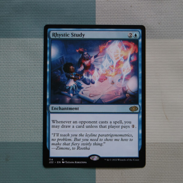 Rhystic Study #114 Jumpstart 2022 (J22) hologram – MTG Proxy Cards