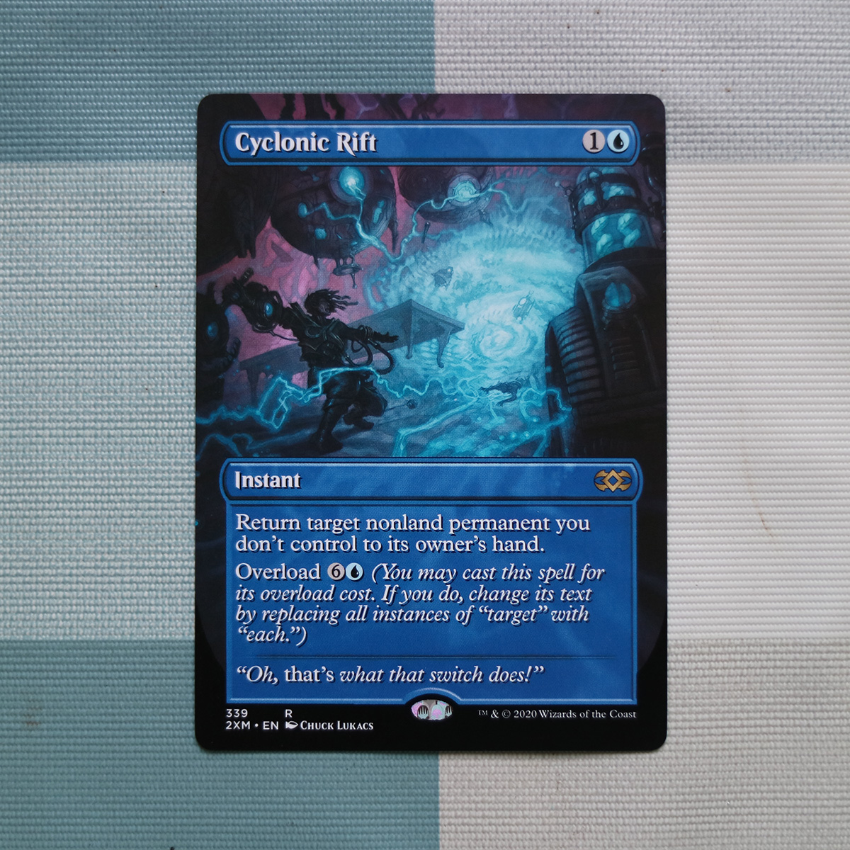 Cyclonic Rift Extended Art 2XM Double Masters hologram – MTG Proxy Cards