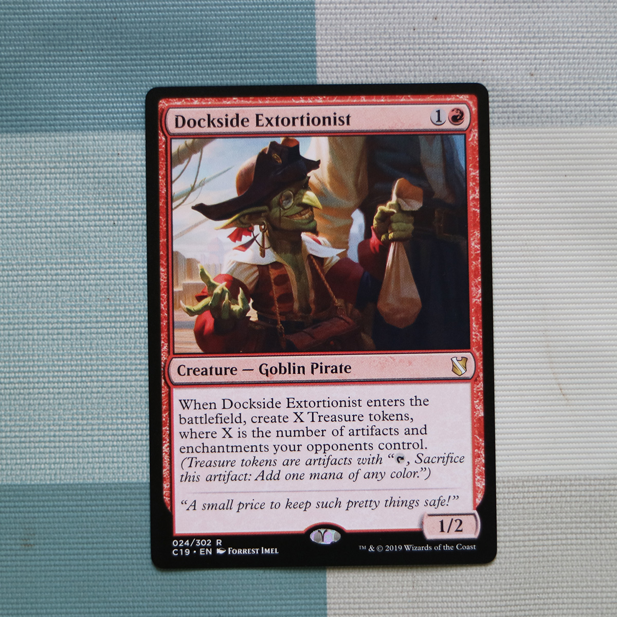 Dockside Extortionist Commander 2019 hologram – MTG Proxy Cards