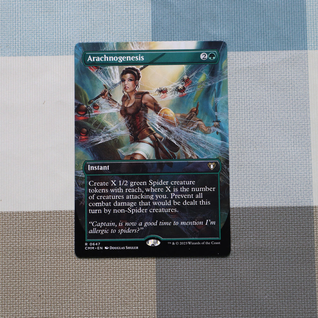 Arachnogenesis #647 Commander Masters (CMM) hologram – MTG Proxy Cards