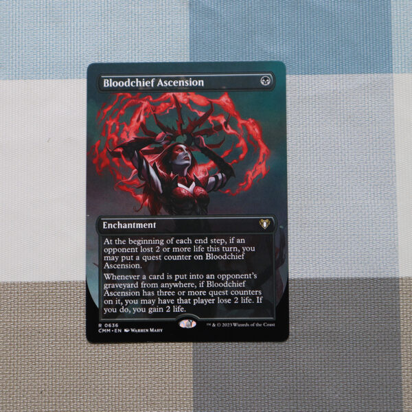 Bloodchief Ascension #636 Commander Masters (CMM) hologram – MTG Proxy ...