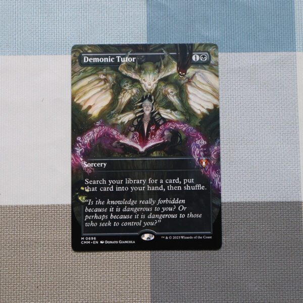 Demonic Tutor #696 CMM Commander Masters (CMM) hologram – MTG Proxy Cards