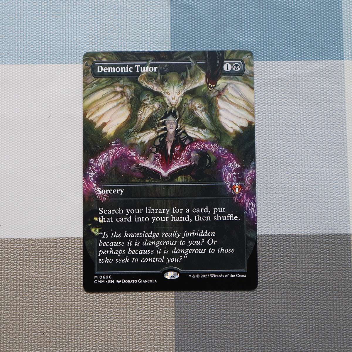 Demonic Tutor #696 CMM Commander Masters (CMM) hologram – MTG Proxy Cards