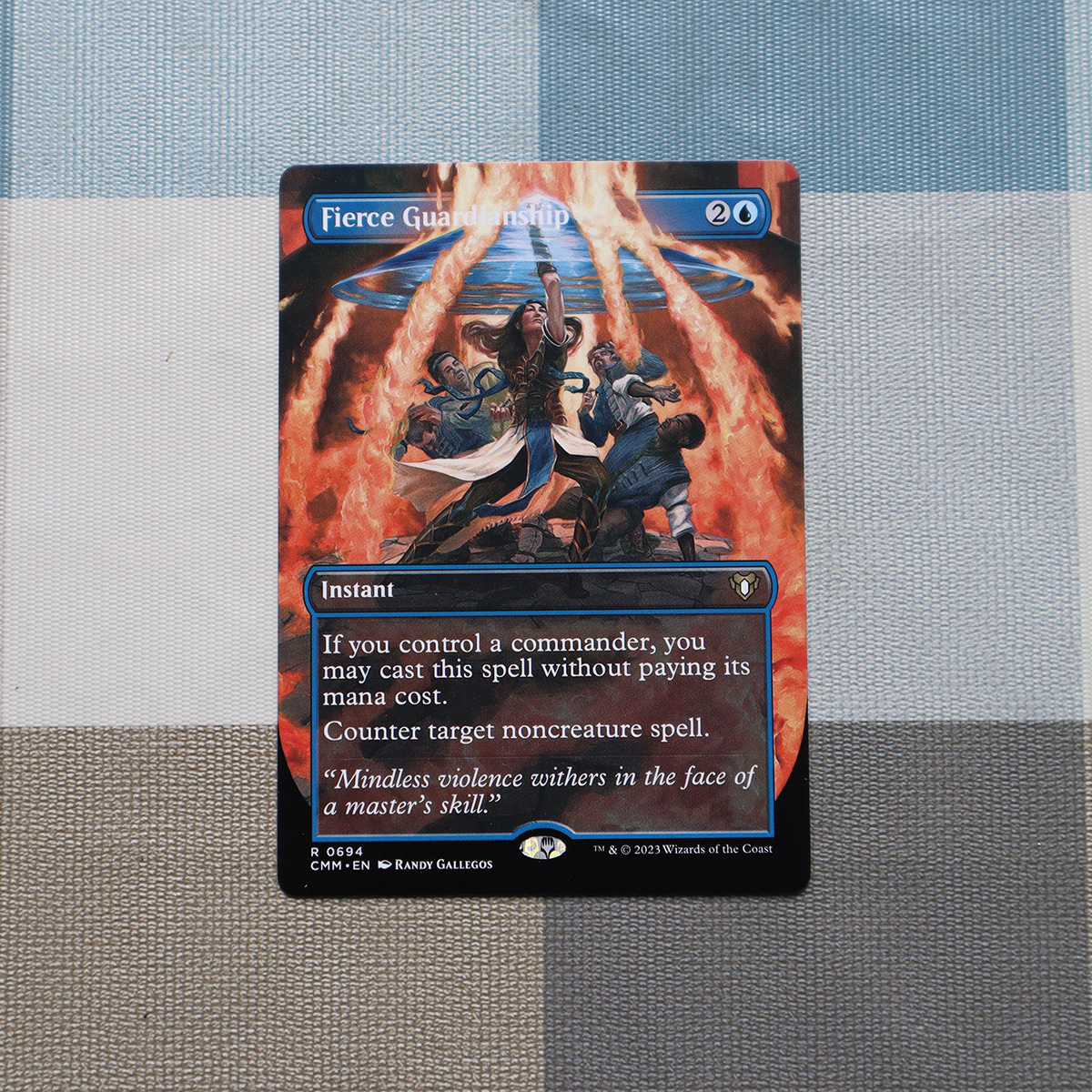 Fierce Guardianship #694 CMM Commander Masters (CMM) hologram – MTG ...
