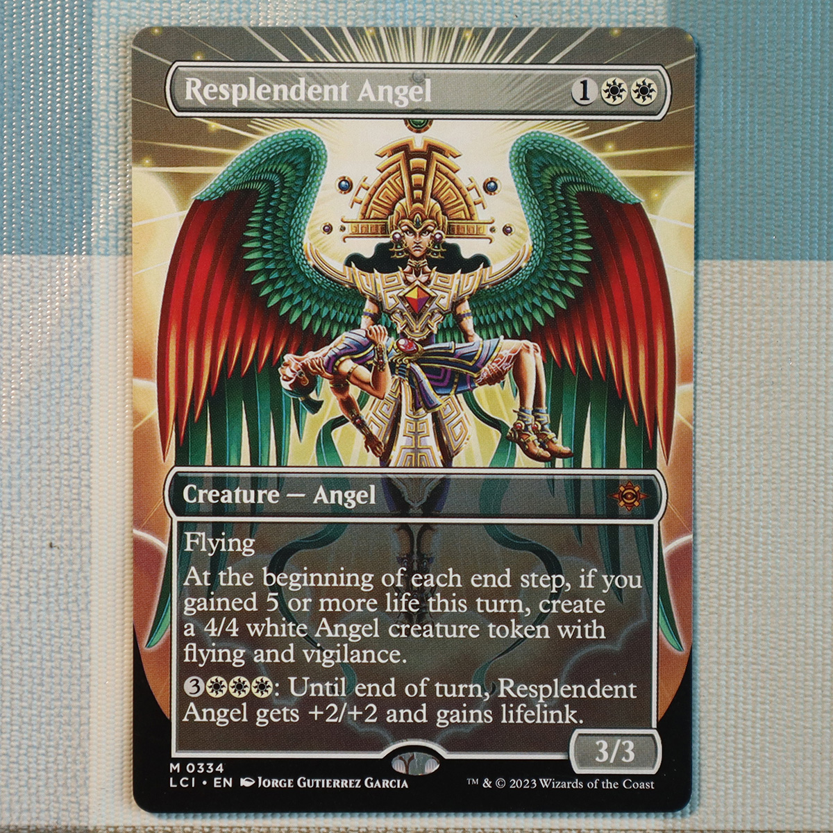 Resplendent Angel #0334 The Lost Caverns of Ixalan (LCI) hologram – MTG ...