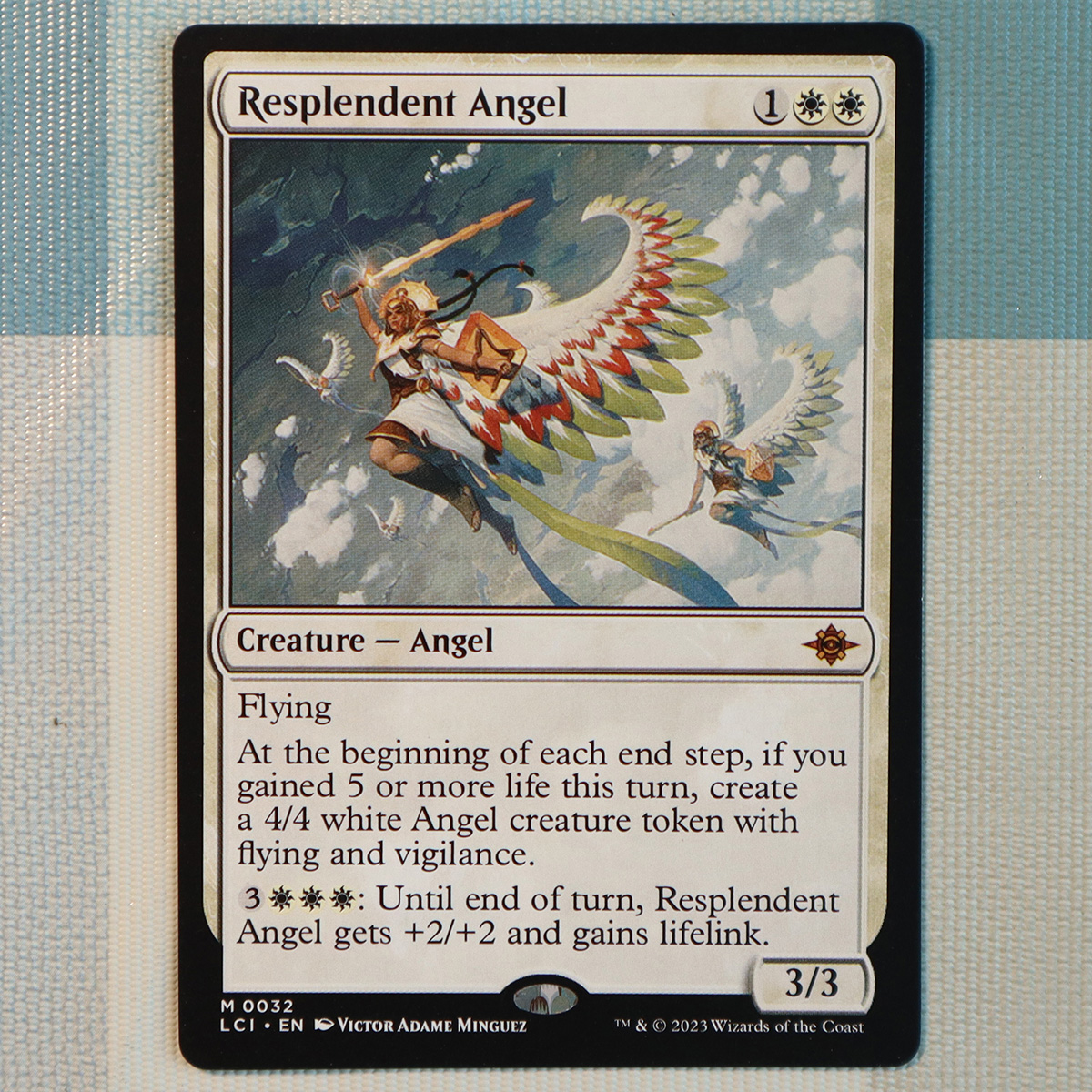 Resplendent Angel #0032 The Lost Caverns of Ixalan (LCI) hologram – MTG ...