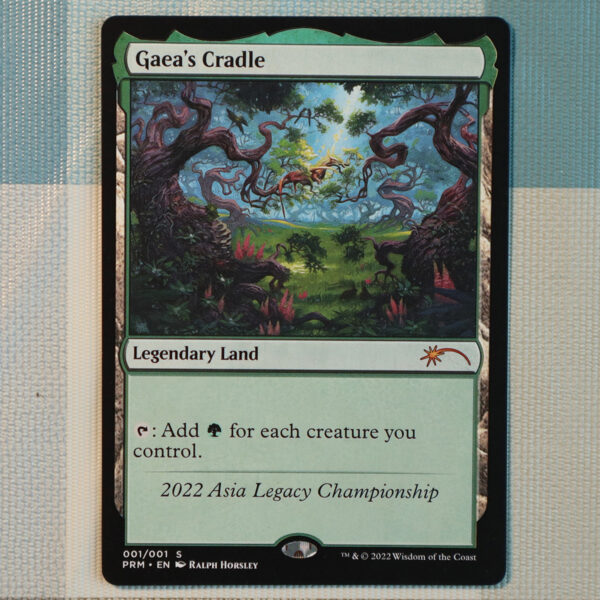 Gaea’s Cradle PRM Legacy Championship (OLGC) hologram – MTG Proxy Cards