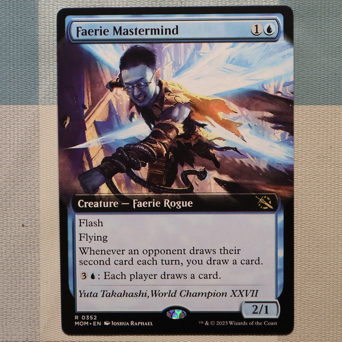 Faerie Mastermind #352 March of the Machine (MOM) hologram – MTG Proxy ...