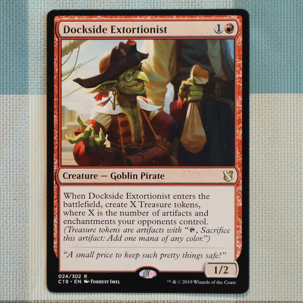 Dockside Extortionist Commander 2019 hologram – MTG Proxy Cards