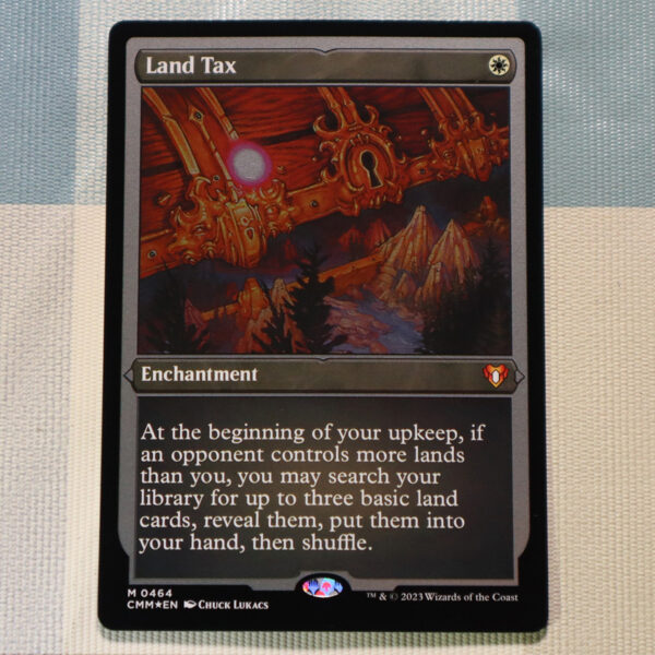 Land Tax #464 Commander Masters (CMM) etched foil – MTG Proxy Cards
