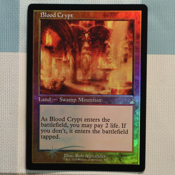 Blood Crypt Ravnica Remastered (RVR) Retro frame foil – MTG Proxy Cards