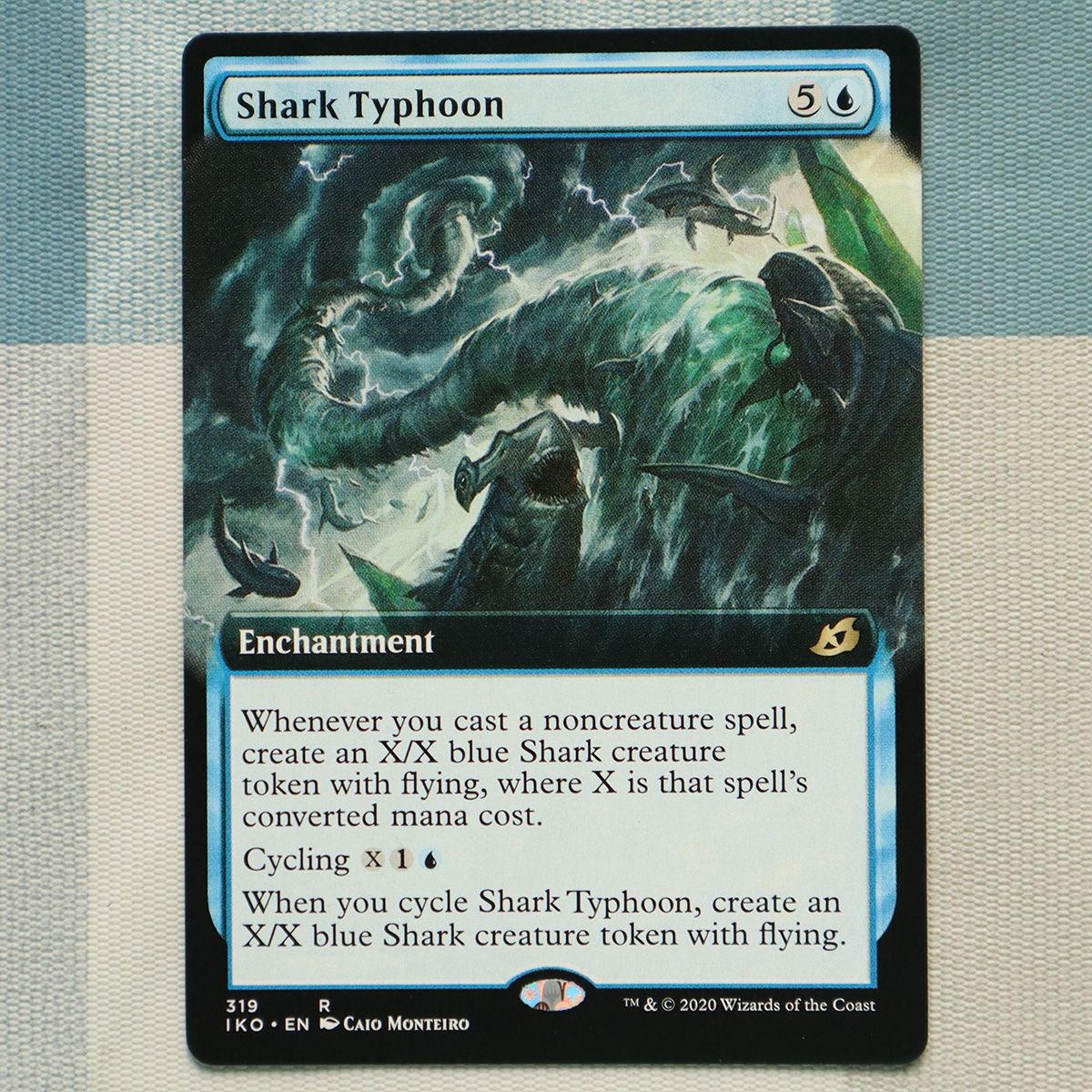Shark Typhoon extended art Ikoria: Lair of Behemoths (IKO) hologram ...