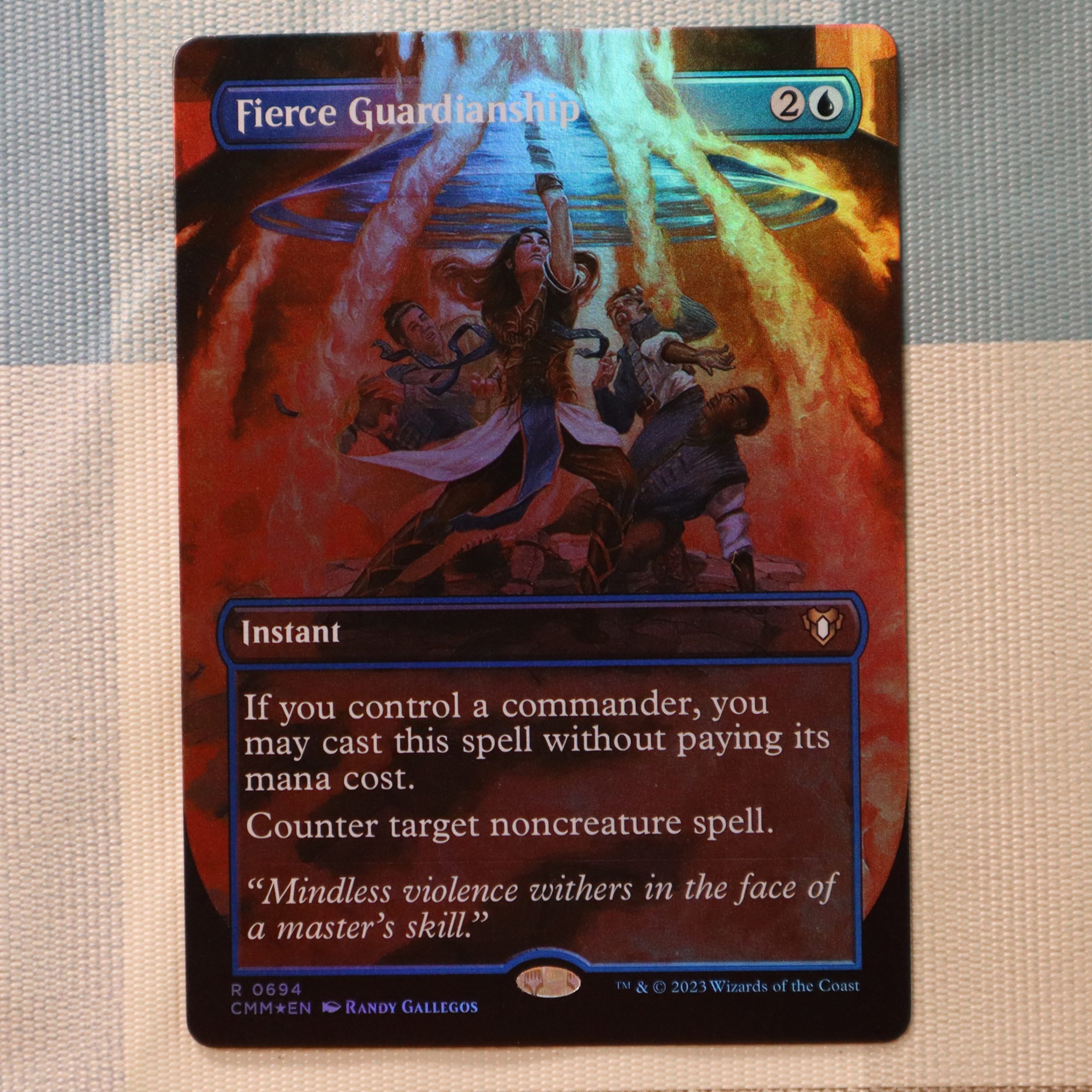 Fierce Guardianship #694 CMM Commander Masters (CMM) foil – MTG Proxy Cards