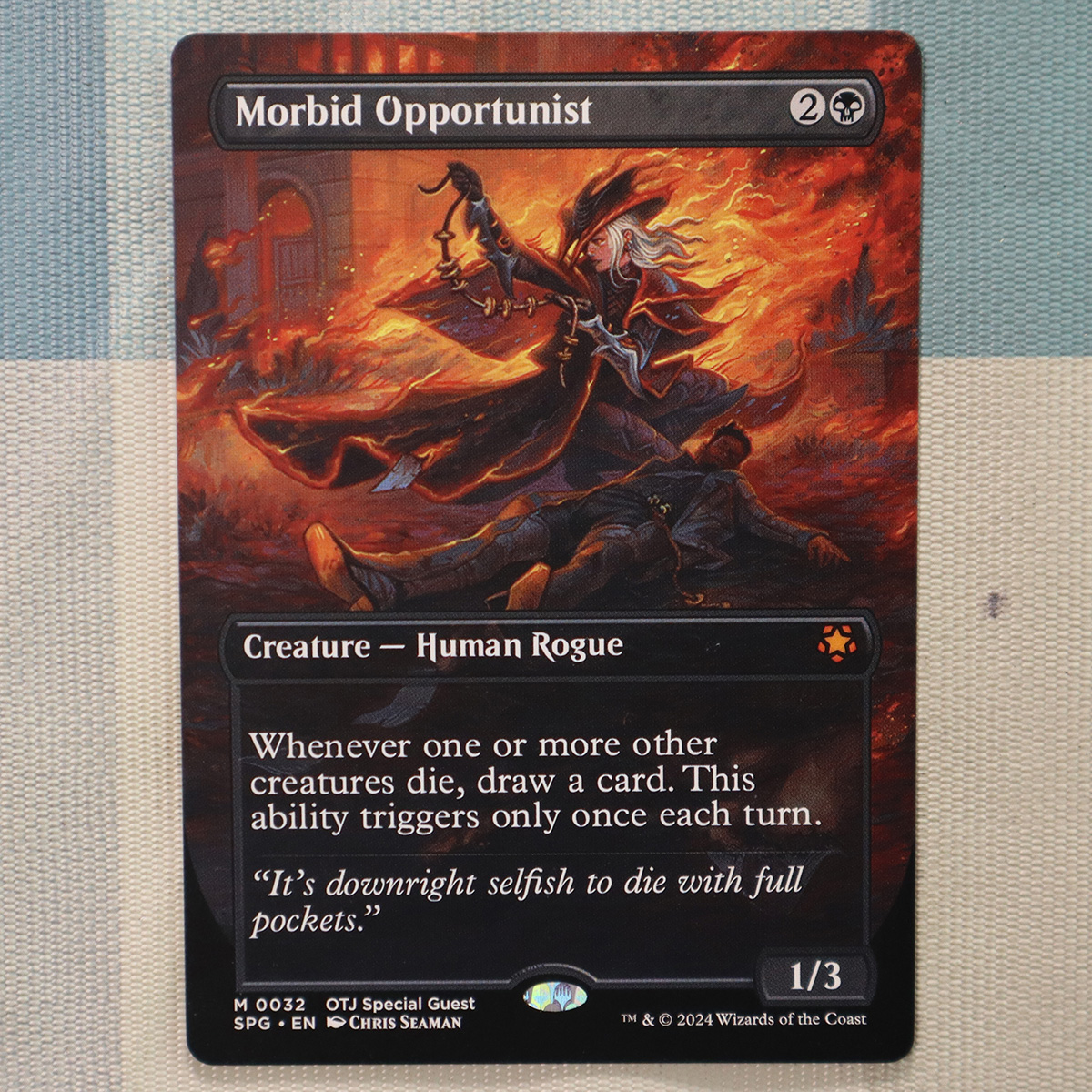 Morbid Opportunist #32 SPG hologram – MTG Proxy Cards